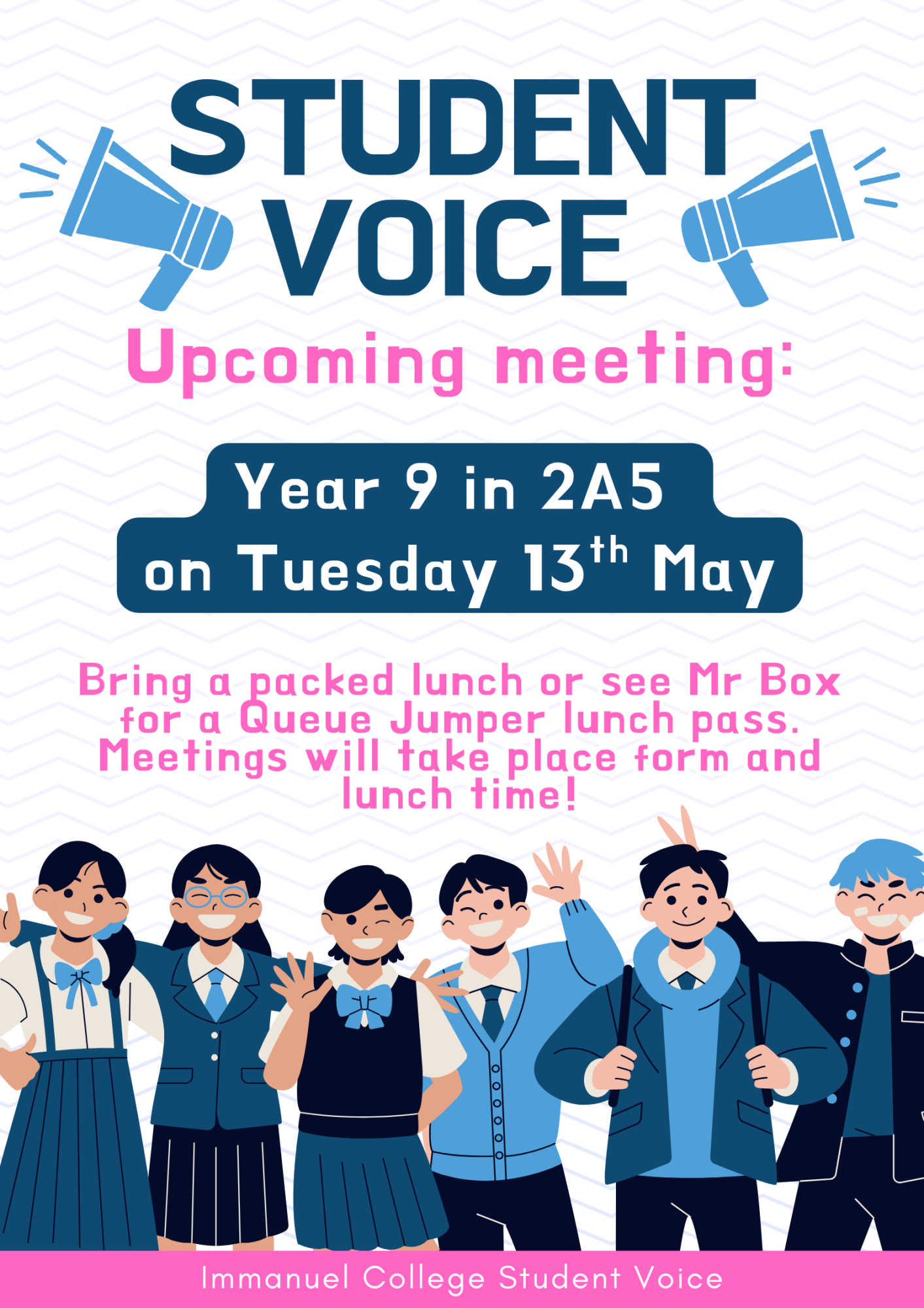 Immanuel College - Student Voice Upcoming Meetings